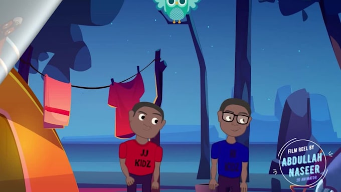 Make a 2d action cartoon animation based on a storyline by ...