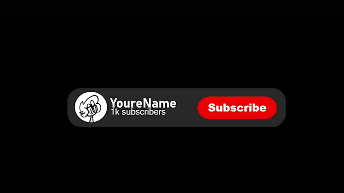 Custom youtube subscribe banner by Mrteastudios | Fiverr