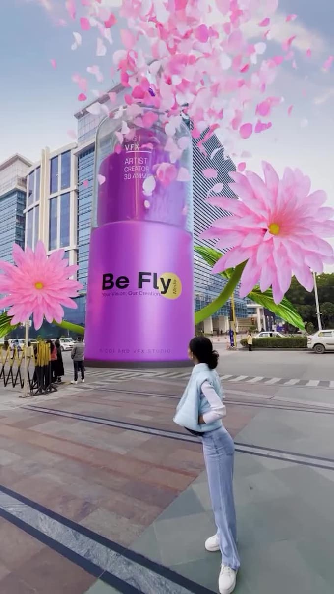 Do 3d cgi animation 3d vfx animation 3d flower animation flower ...