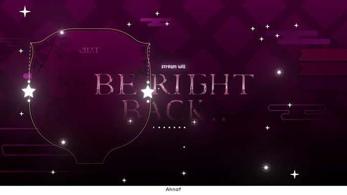 Design animated twitch stream overlay, twitch logo, panels, screens ...