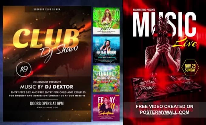 Animate flyer or create animated motion flyer motion poster by ...