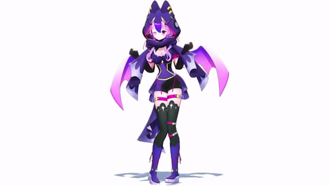 Design and rig live2d vtuber model, 3d vtuber commission, 3d vrchat ...