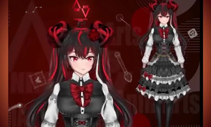 Design and rig live2d vtuber model, 2d vtuber rigging, anime vtuber ...