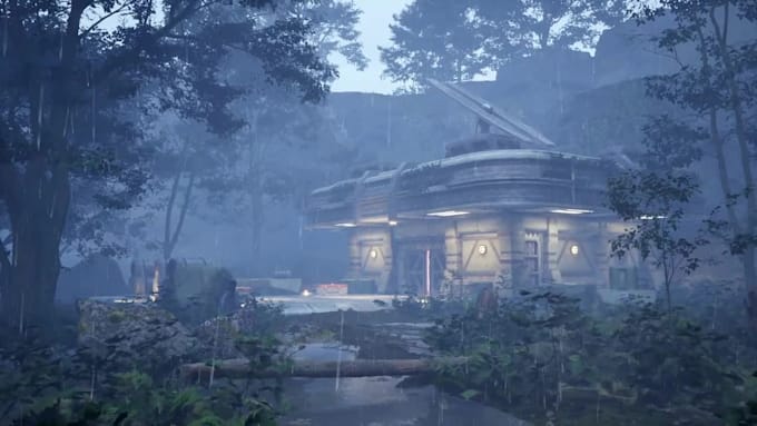 3d unreal engine game environment design level design terrain level for games by Samirah_studio ...