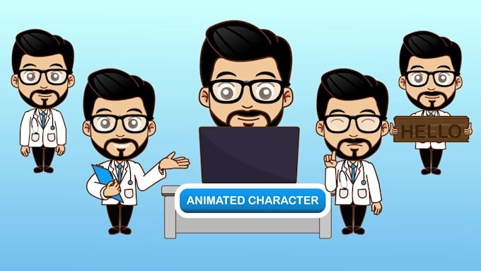 Create animated gif or character stickers and emoji by Trianahe | Fiverr