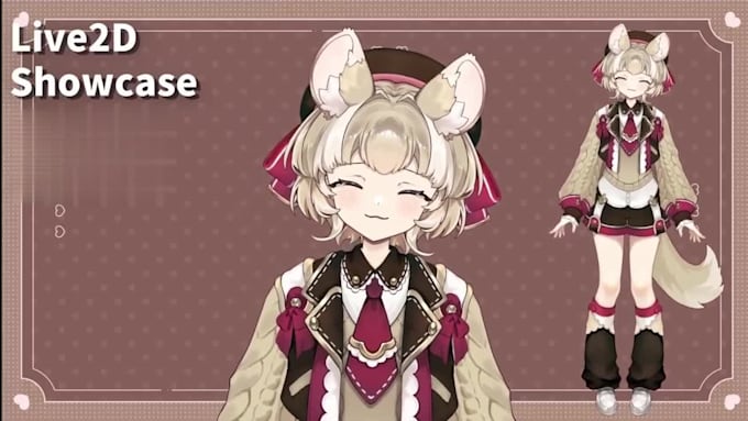 Draw live 2d vtuber model, live 2d rigging, live streaming avatar, 2d ...