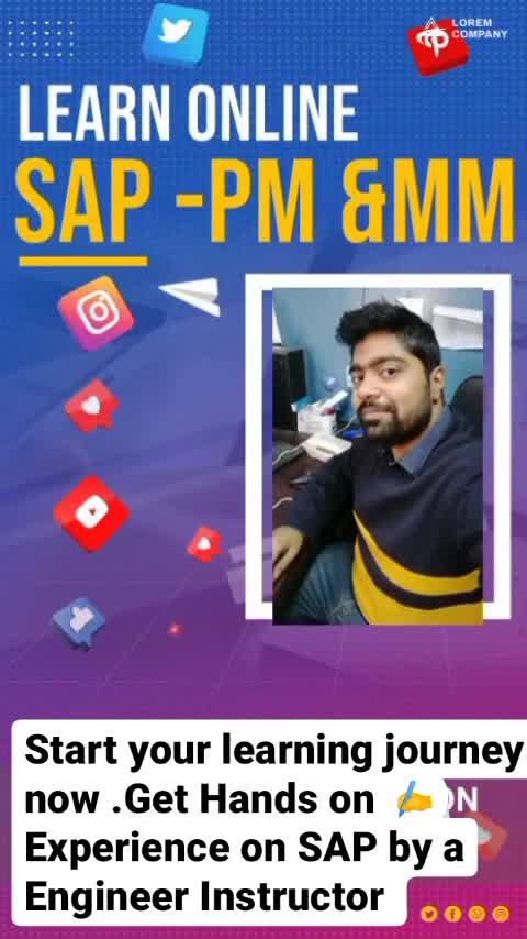 Train you to become professional user of erp sap pm and mm module by ...