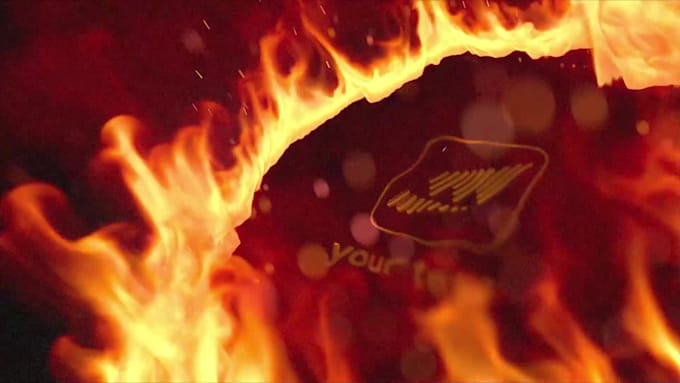 Burning fire logo intro by Djxbolt | Fiverr