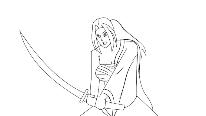 Draw 2d line art frame by fame animation, 2d hand drawing by ...