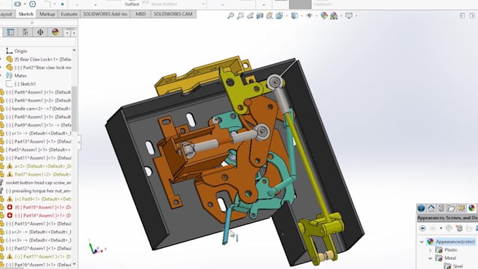 Create working cad assemblies simulating motion by Mohib_mech | Fiverr