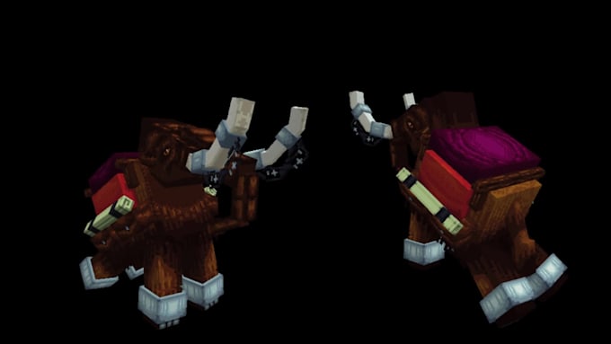 Create custom minecraft blockbench 3d model, animation and textures by ...
