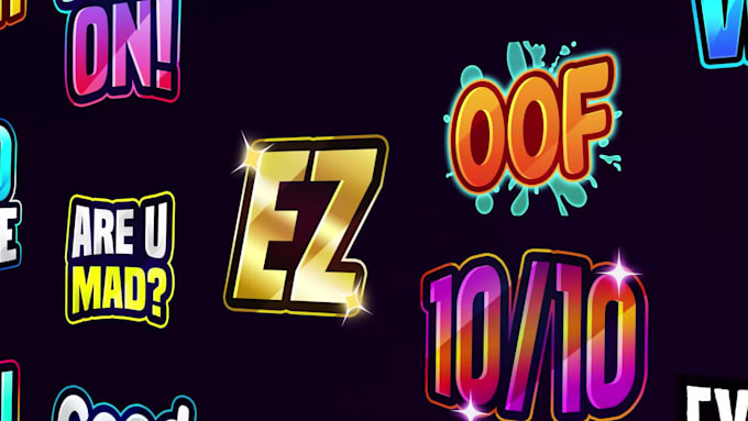 Make custom text emote for twitch and discord by Meydeydesign | Fiverr