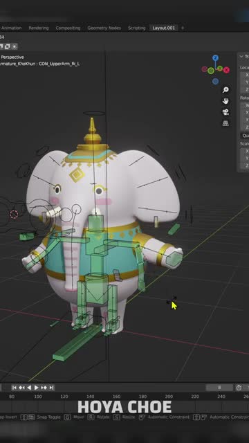 3d character rigging, 3d model to make skeleton movement by Olajideolami784 | Fiverr