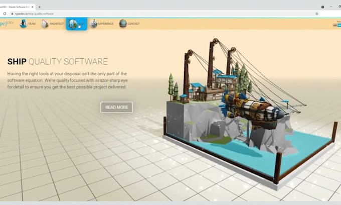 Design 3d interactive 3d website, 3d scrolling animation, spline animation, 3js by Astrid_wett ...