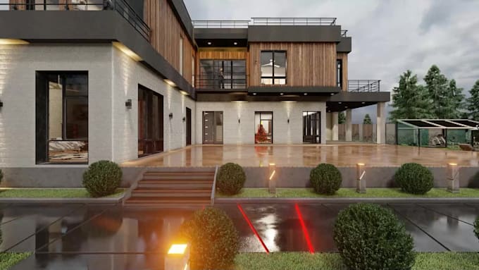 Create realistic 3d architectural renderings and visualizations for your project by Lalahasanova ...