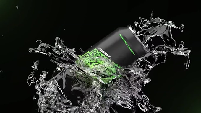 Design stunning 3d soda animation, 3d beverage animation, 3d bottle ...