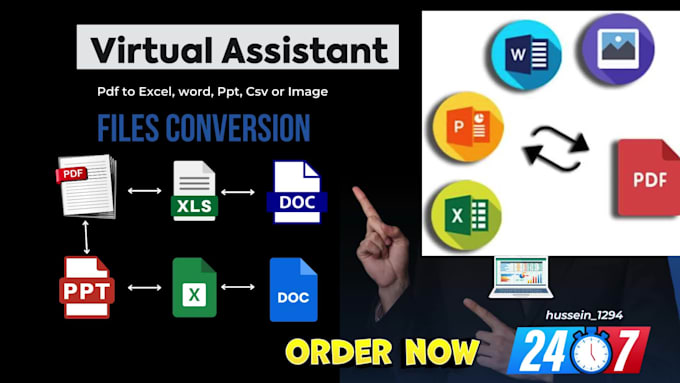 Convert and format pdf to excel, word, scan pages to excel by Hussein_1292 | Fiverr