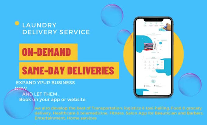 Create a laundry app that offers online delivery by Goodwill_tech | Fiverr