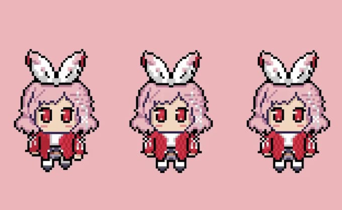 Create retro pixel art pixel game art 2d spritesheet pixel art ...