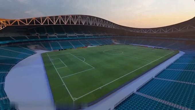 3d design sport complex, soccer field, , gaming zone, football stadium ...