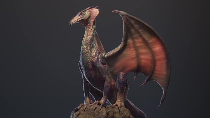 Do realistic 3d cgi dragon animation, 3d cgi dragon model, 3d dragon ...
