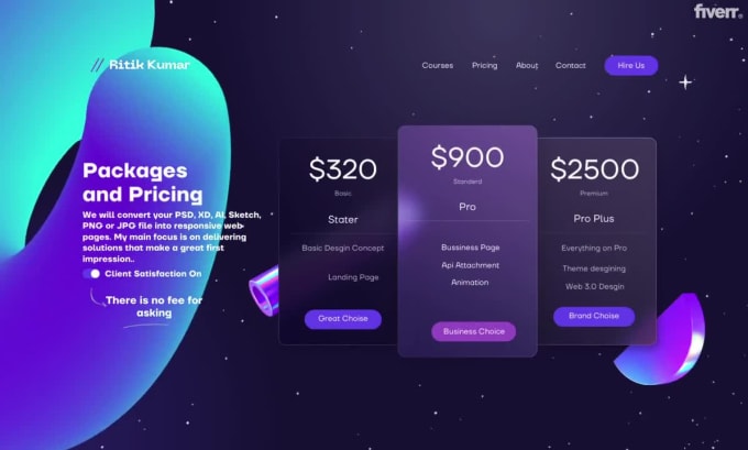 Be Your Front End Web Developer Using Html Css Javascript By Abrarph Fiverr