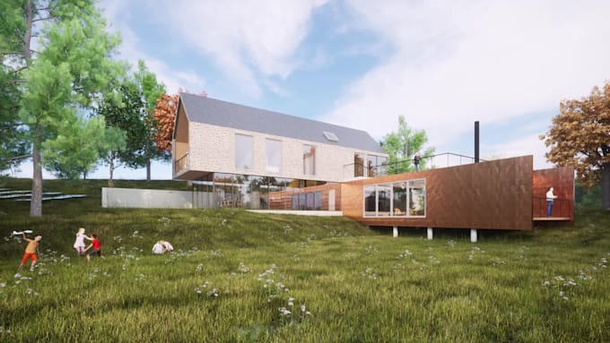 Visualise your project in twinmotion or enscape videos renders ...