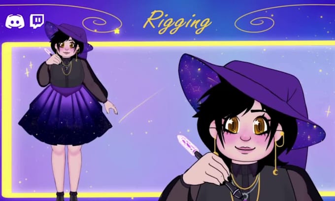 Design custom pngtuber model streaming avatar twitch youtube obs gaming ...