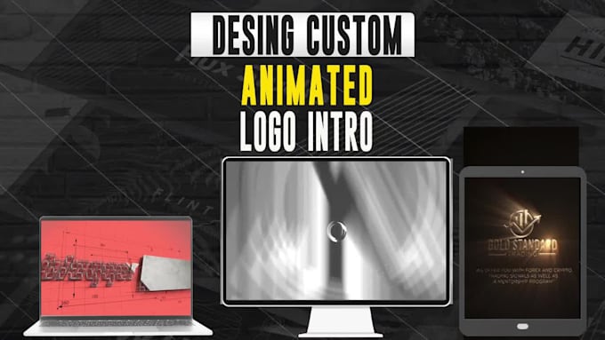 Design custom animated logo intro by Bossgrafx | Fiverr