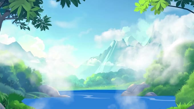 Draw or animate 2d vector cartoon background by Nasir_244 | Fiverr