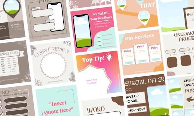 Create bespoke social media templates for your business by B_cmarketing ...