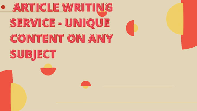 Custom 500 word article writing service unique content on any subject ...