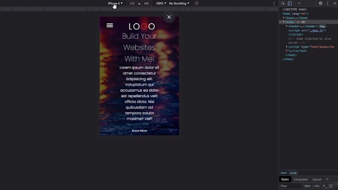 Create responsive website using html css and javascript by Krithickl ...
