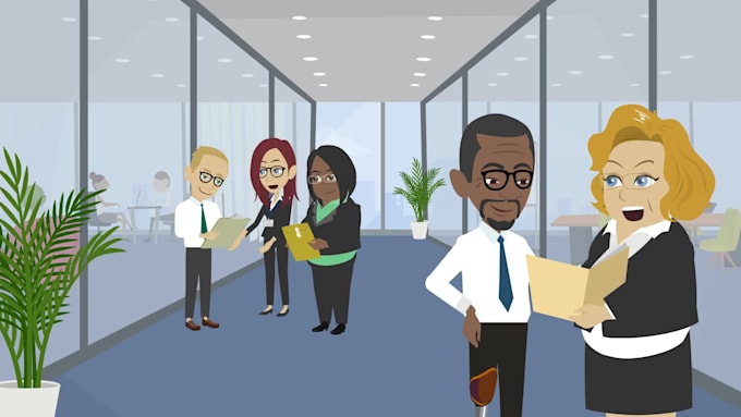 Branded animated workplace for your company by Productions_rb | Fiverr