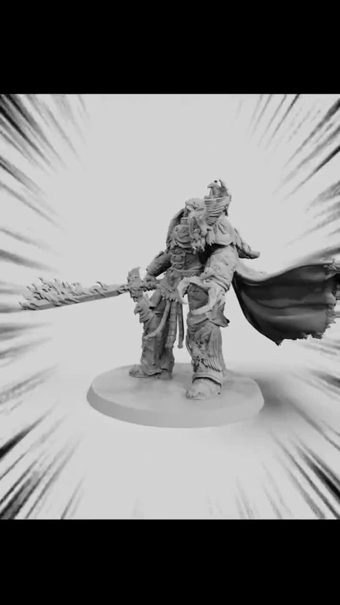 Sculpt 3d miniature model sculpture warhammer 3d warhammer by ...
