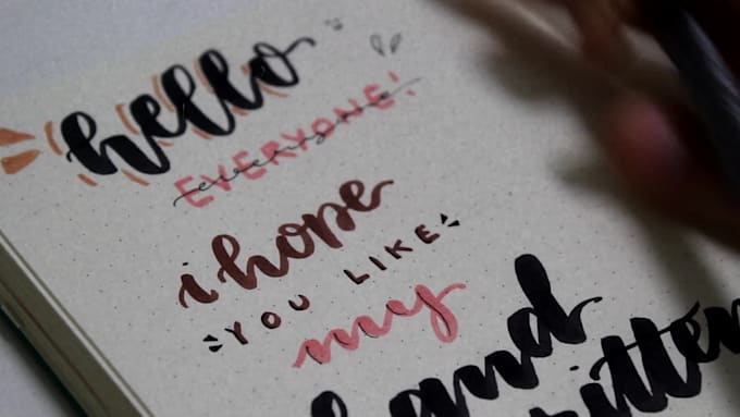 Write anything with a beautiful handwritten calligraphy by Filipa_silva ...