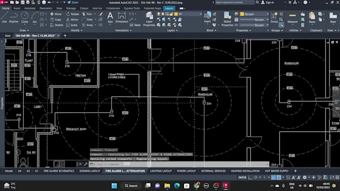 Design and create 2d autocad electrical and fire alarm dwgs by Matty ...