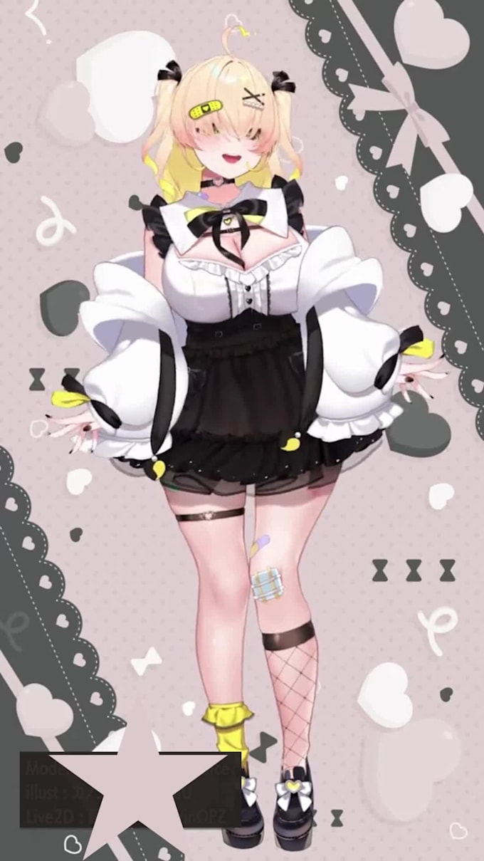 Draw live 2d vtuber model, live2d model, live2d rigging, live2d vtuber ...