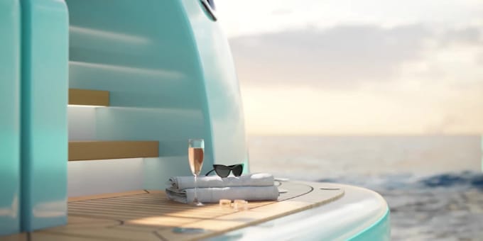 3d yacht model, exterior 3d ship animation, interior design, 3d yacht ...