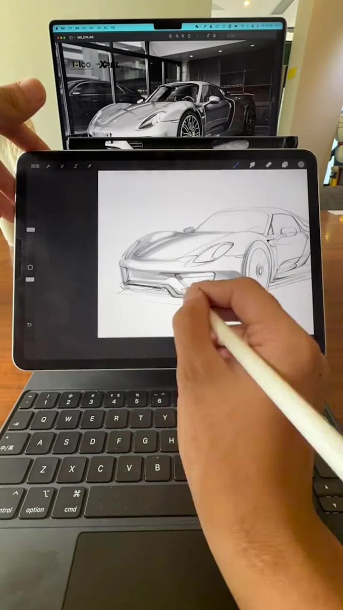 Create custom car illustration in digital style by Rui_ho | Fiverr