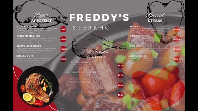 Design digital menu and animate menu for restaurant screens by ...