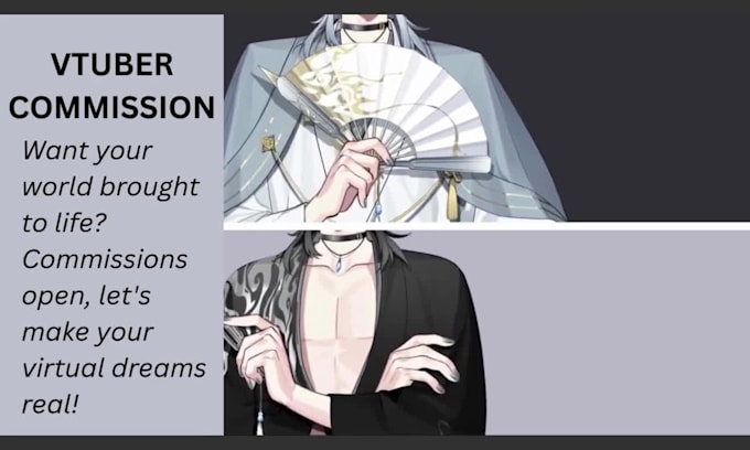 Design rig custom live2d anime vtuber avatar models for streaming face ...