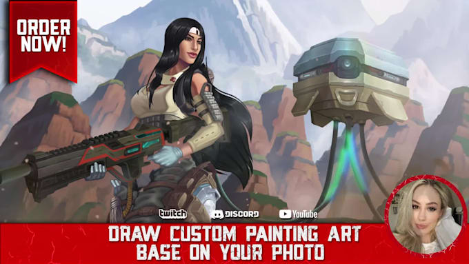 Convert your photo into 2d digital artwork game character fantasy ...