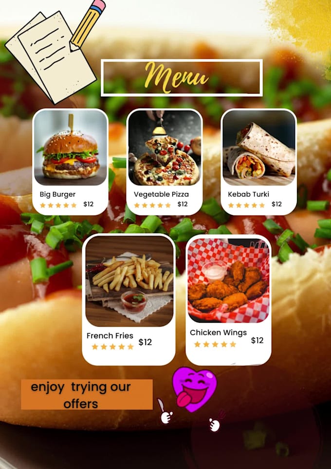 Design digital tv screen menu, digital menu, menu board or display menu ...