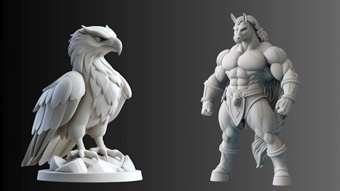Sculpting for 3d print ready file of toys,statue, figurine in blender ...