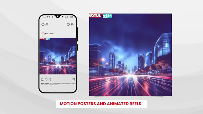 Create motion posters and animated reels by Sahir0162 | Fiverr