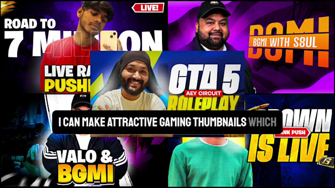 Design professional gaming thumbnails for streaming by Susheel_designs ...
