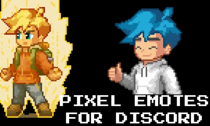 Design pixel style animated discord emotes pixel gif animation emote ...