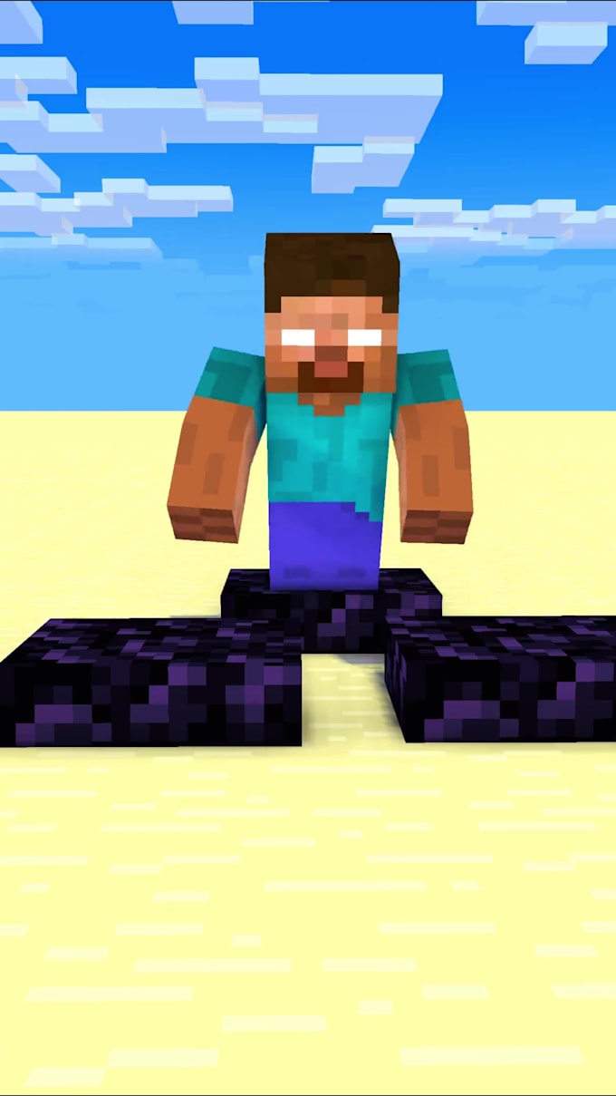 Create minecraft 3d animation by Poonaram769 | Fiverr