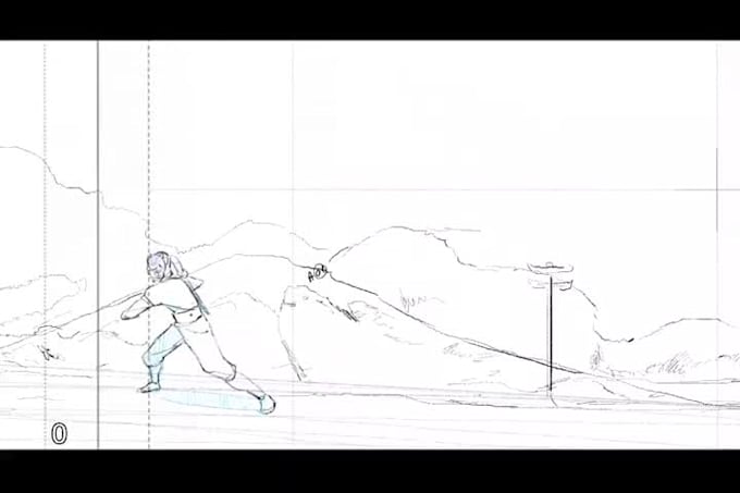 Draw line art pencil sketch 2d line art line art animation 2d ...